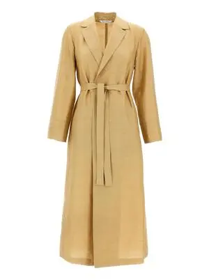 Max Mara Belted Jacket - Gold