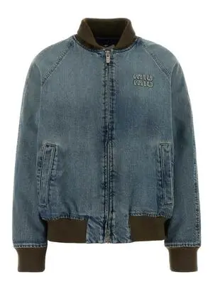 Miu Miu Bomber Jacket - Blue