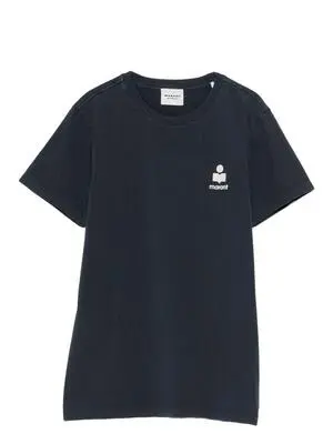 ISABEL MARANT ÉTOILE ISABEL MARANT ETOILE Crewneck Logo Embroidered Short Sleeve T-Shirt