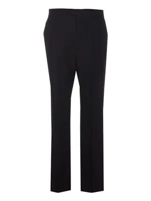 Valentino Garavani Vlogo Signature Wool Trousers - Black