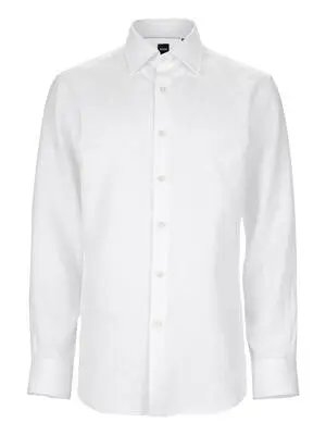 BOSS Camicia In Lino - White