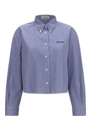 MIU MIU Miu Miu Striped Cotton Shirt