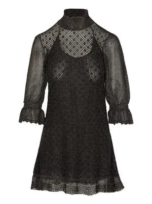Chloé Mini Long Sleeve Dress - Black