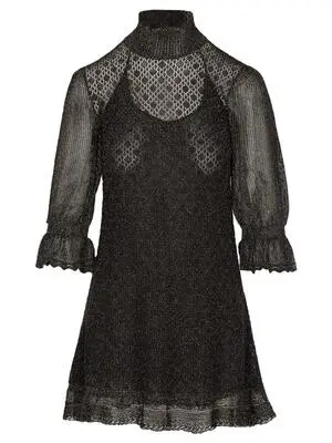 Chloé Mini Long Sleeve Dress - Black
