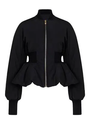 ALAÏA ALAIA Peplum Bomber Jacket