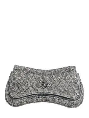 DIESEL® DIESEL Play Clutch In Silver Glitter Fabric Gray