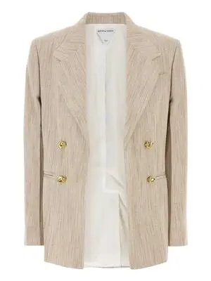 BOTTEGA VENETA Bottega Veneta Melange Sand Blazer