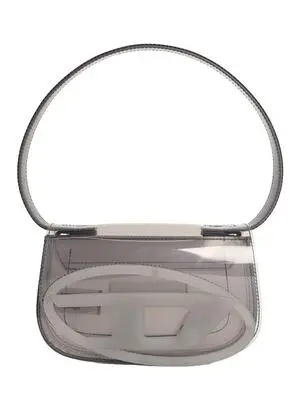 DIESEL® Iconic 1dr Shoulder Bag In Transparent Tpu - Silver