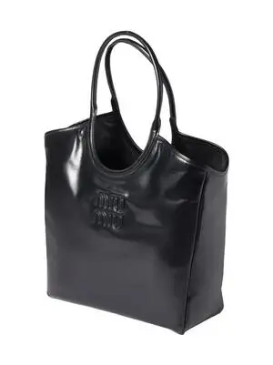 Miu Miu Leather Tote Bag - Black