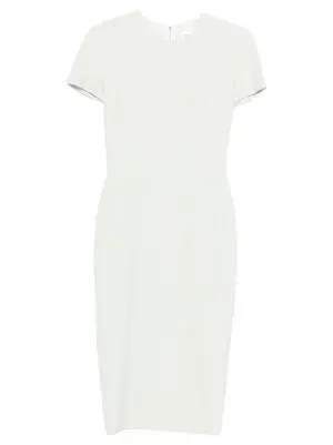 Victoria Beckham Victoria Beckham Short Sleeve Knee-Length Dress Green