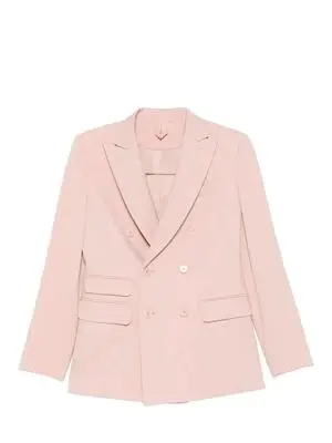 Max Mara Double-breasted Wool Jacket - Multicolor