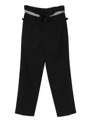 MAISON MARGIELA Wool Pleated Trousers - Black