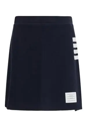 Thom Browne 4-bar Piqué Mini Skirt - Blue