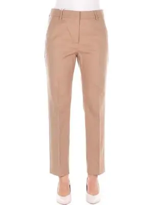 Max Mara Tailored Cotton Blend Trousers - Brown