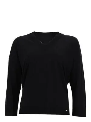 Herno V-neck T-shirt - Black