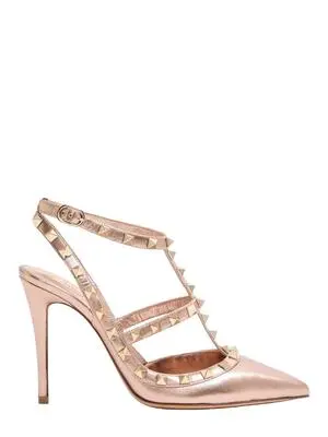 Valentino Garavani Rockstud Laminated Nappa Leather Pumps - Multicolor