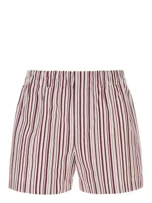 Gucci Embroidered Cotton Bermuda Shorts - Multicolor