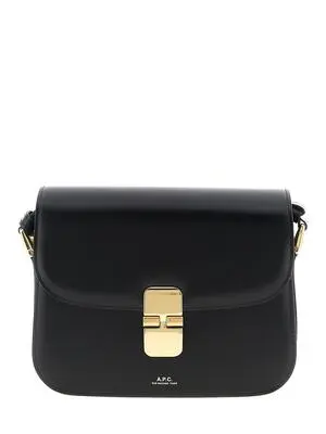 A.p.c. Grace Small Leather Crossbody Bag - Black