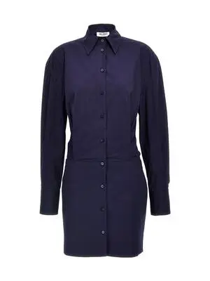 Attico Mini Chemisier Dress - Blue
