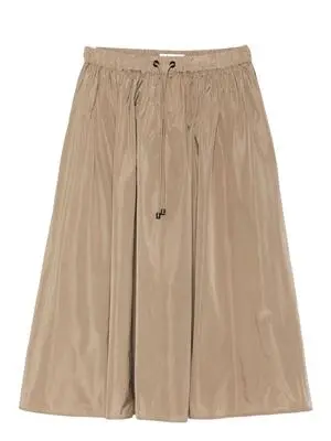 Max Mara Midi Skirt With Drawstring Waist - Multicolor