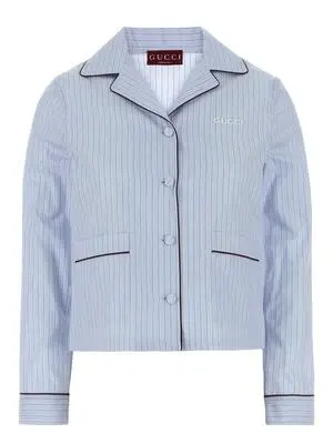 Gucci Embroidered Poplin Shirt - Multicolor