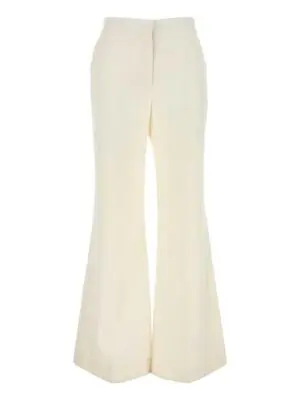 Givenchy Linen Wide-leg Pants - White