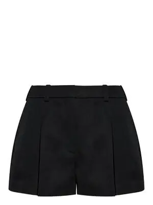 Givenchy Pleated Wool Shorts - Black