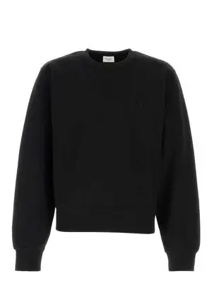 Saint Laurent Cotton Sweatshirt - Black