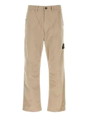 Stone Island STONE ISLAND Beige Cotton Pant Brown