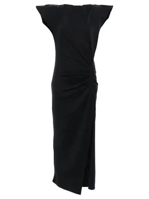 Isabel Marant Étoile Nadela Cotton Jersey Long Dress - Black