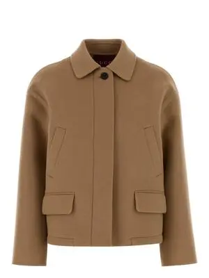 Gucci Camel Wool Blend Jacket - Brown