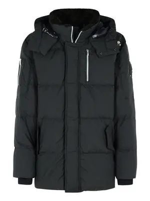 Moose Knuckles Everest 3q Nylon And Cotton Down Jacket - Black