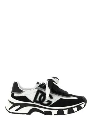 Dolce & Gabbana Dg Country Road" Suede And Mesh Sneakers - Multicolor
