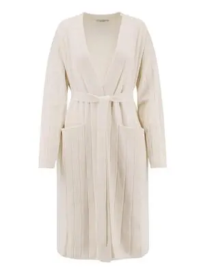 Max Mara Max Mara Giusto Cashmere Belted Cardigan Multicolor