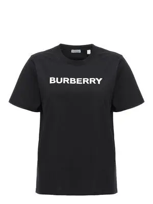 Burberry Margot Cotton T-shirt With Logo Print - Multicolor