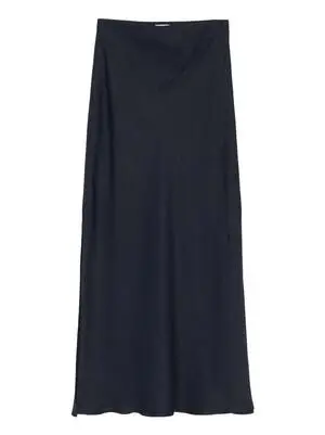 Brunello Cucinelli Long Skirt With Side Slit - Multicolor