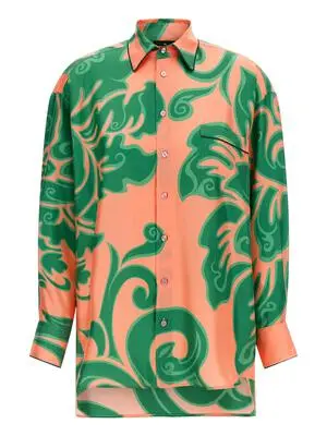 Etro Floral Silk Pajama Shirt - Multicolor