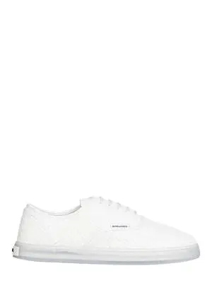 Bottega Veneta Serena Sneakers In White Intrecciato Nappa Leather - Multicolor