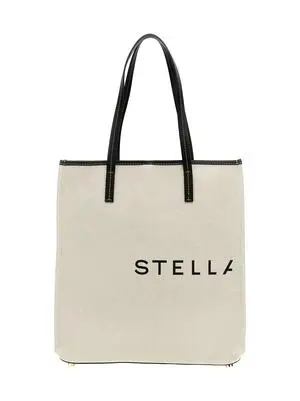 Stella McCartney Logo Shopping Bag - Cream