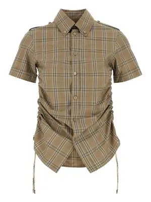 Burberry Embroidered Poplin Shirt - Multicolor