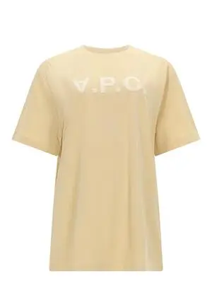 A.p.c. A.P.C. Logo T-Shirt Cream