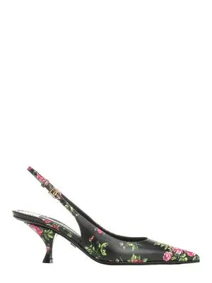 DOLCE & GABBANA DOLCE & GABBANA Lollo Slingback In Printed Leather