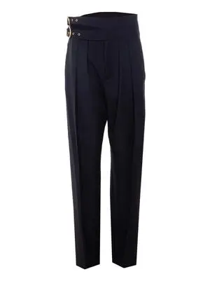 Chloé High-rise Tailored Wool Pants - Black