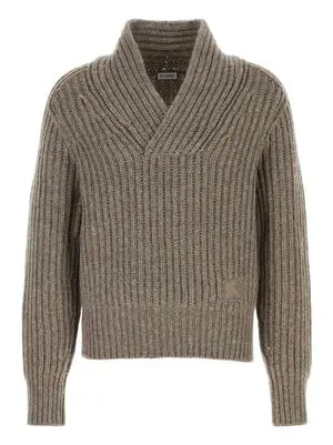 Burberry Dove Grey Wool Sweater - Gray