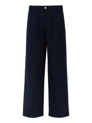 Gucci Incrocio Gg Straight Leg Pants - Blue