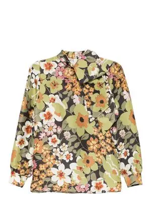 Celine Printed Silk Shirt - Multicolor