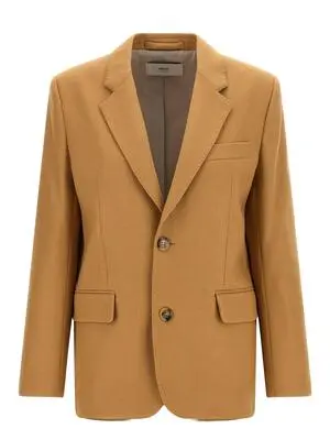 Ami Single-breasted Wool Blazer - Cream