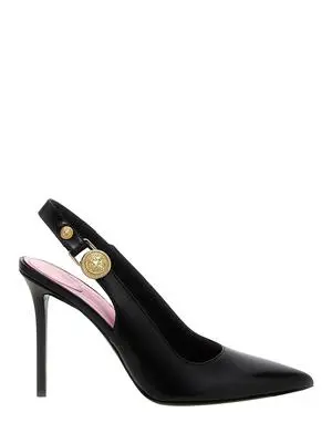 Balmain Eva Slingback Heels - Black