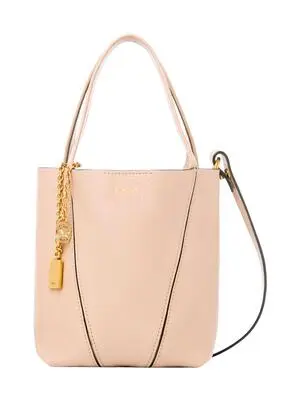 Chloé Small Spin Tote Bag In Grained Leather - Multicolor