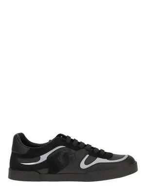 Dolce & Gabbana Portofino Calf Leather Sneakers - Black